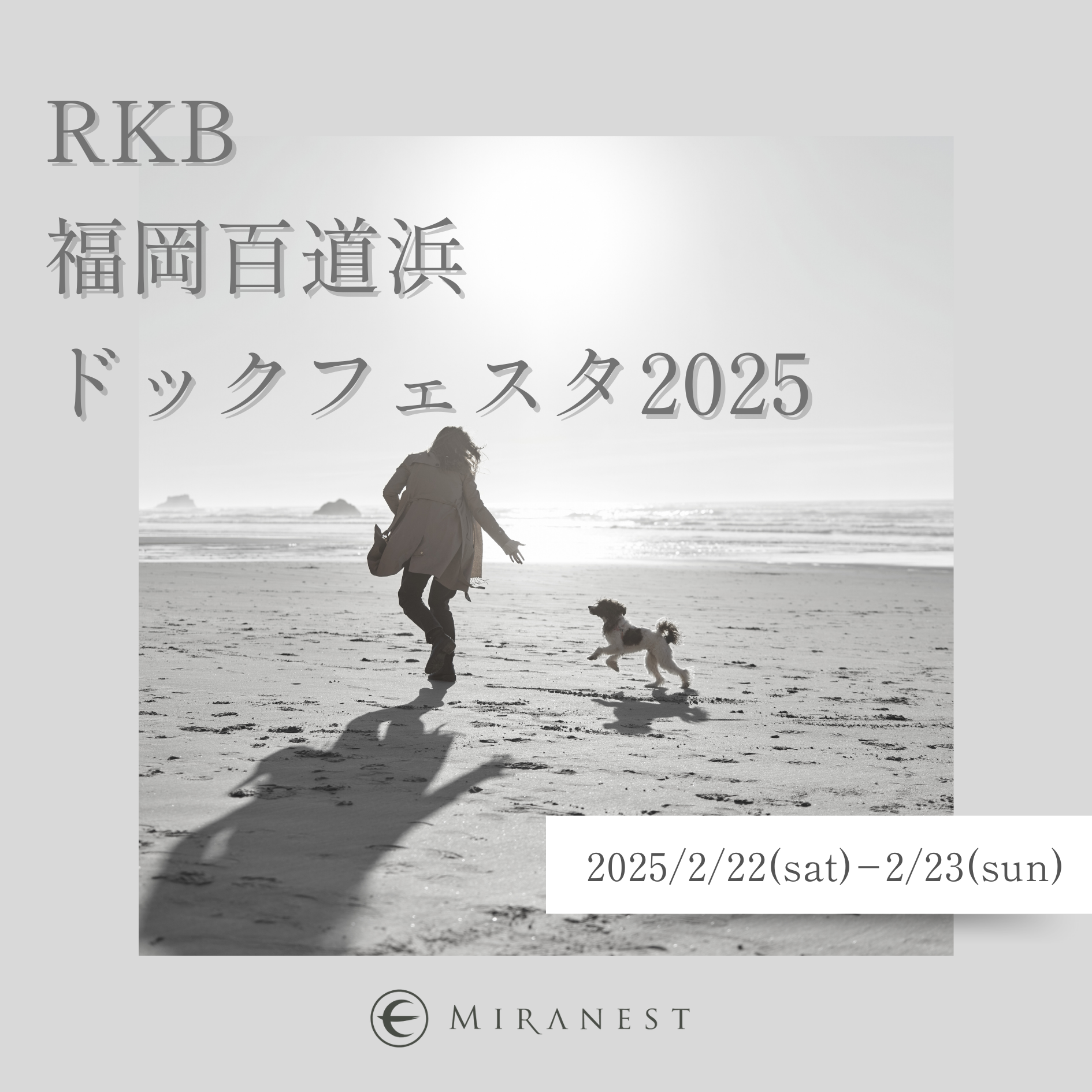 【2月22日(土)・23日(日)】RKB 福岡百道浜ドッグフェスタ2025に出展決定！ | MIRANEST